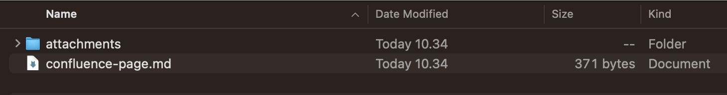 Export Confluence pages to Markdown